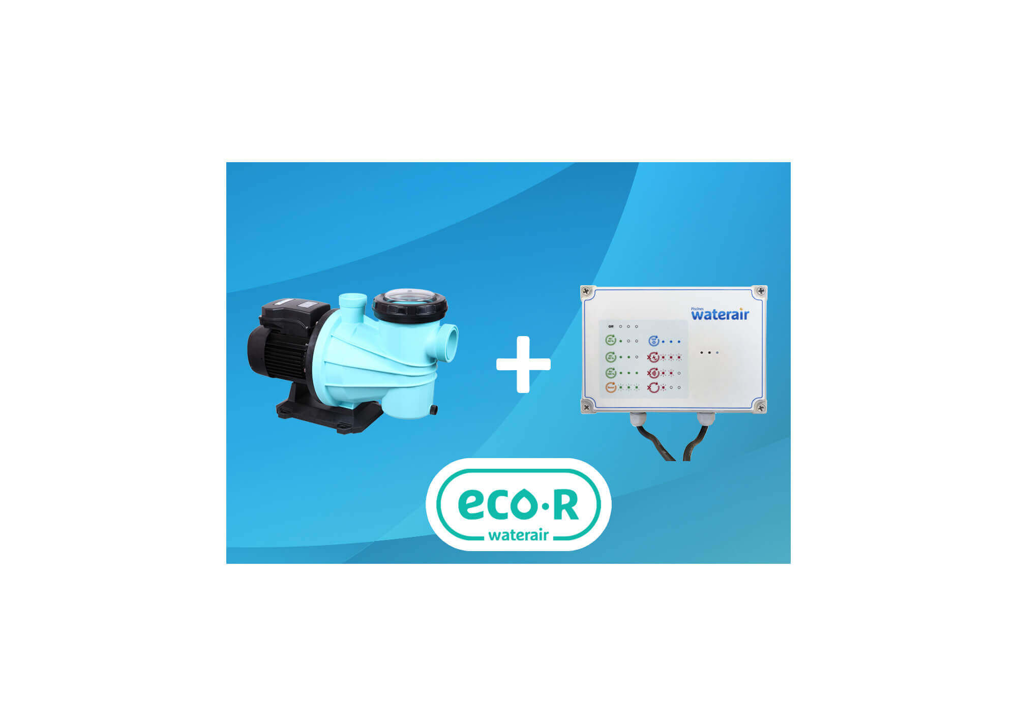 Pack pompe de filtration + Plug-In Eco·R - Piscines Waterair