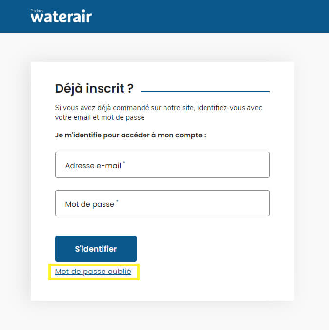Waterair Mon Compte