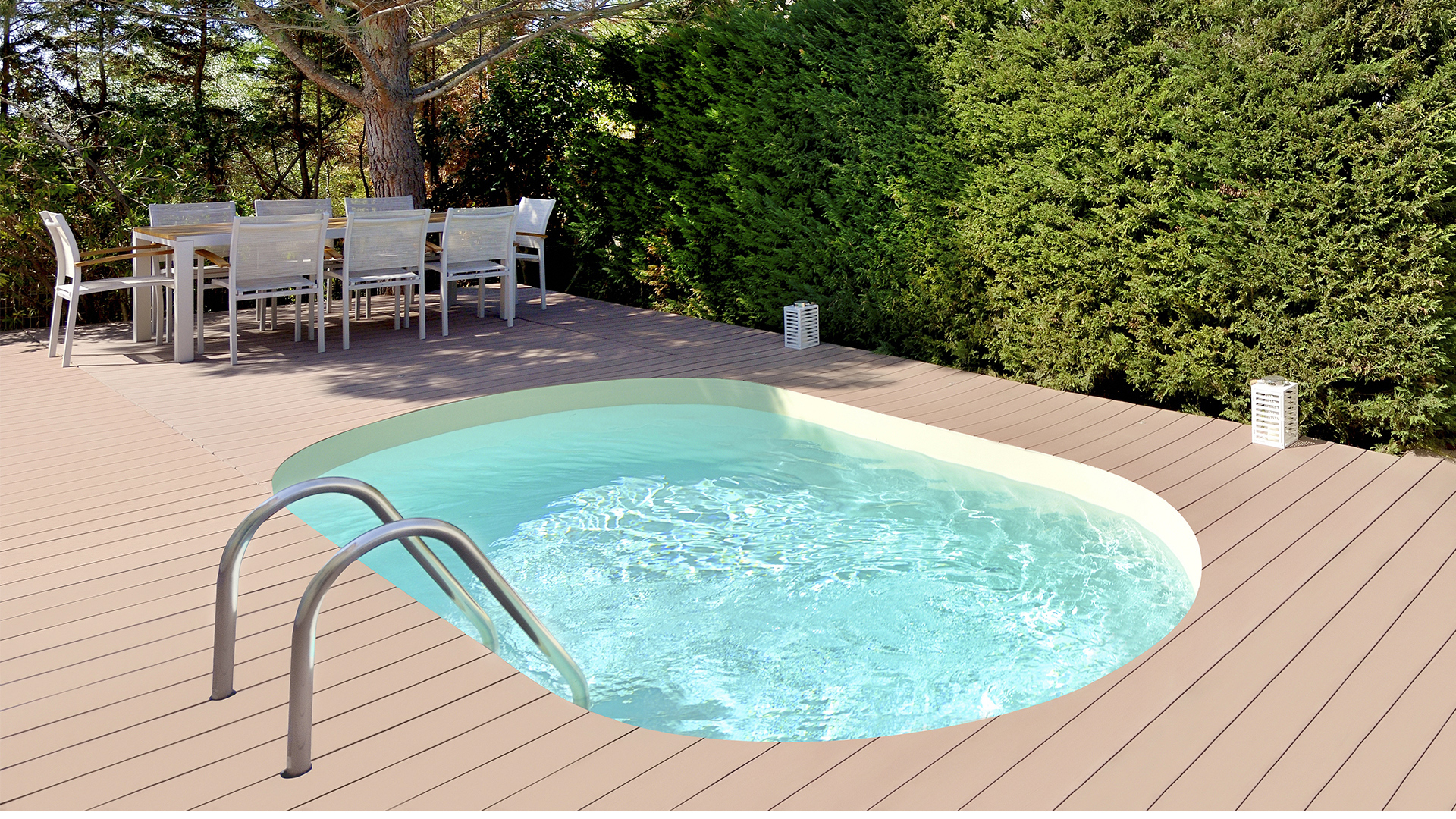Piscine Olivia Mini – Mini mais tellement pratique | Piscines Waterair