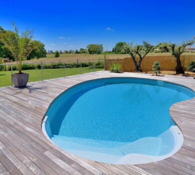 The Eva kidney-shaped pool - the contemporary kidney-shaped model ...