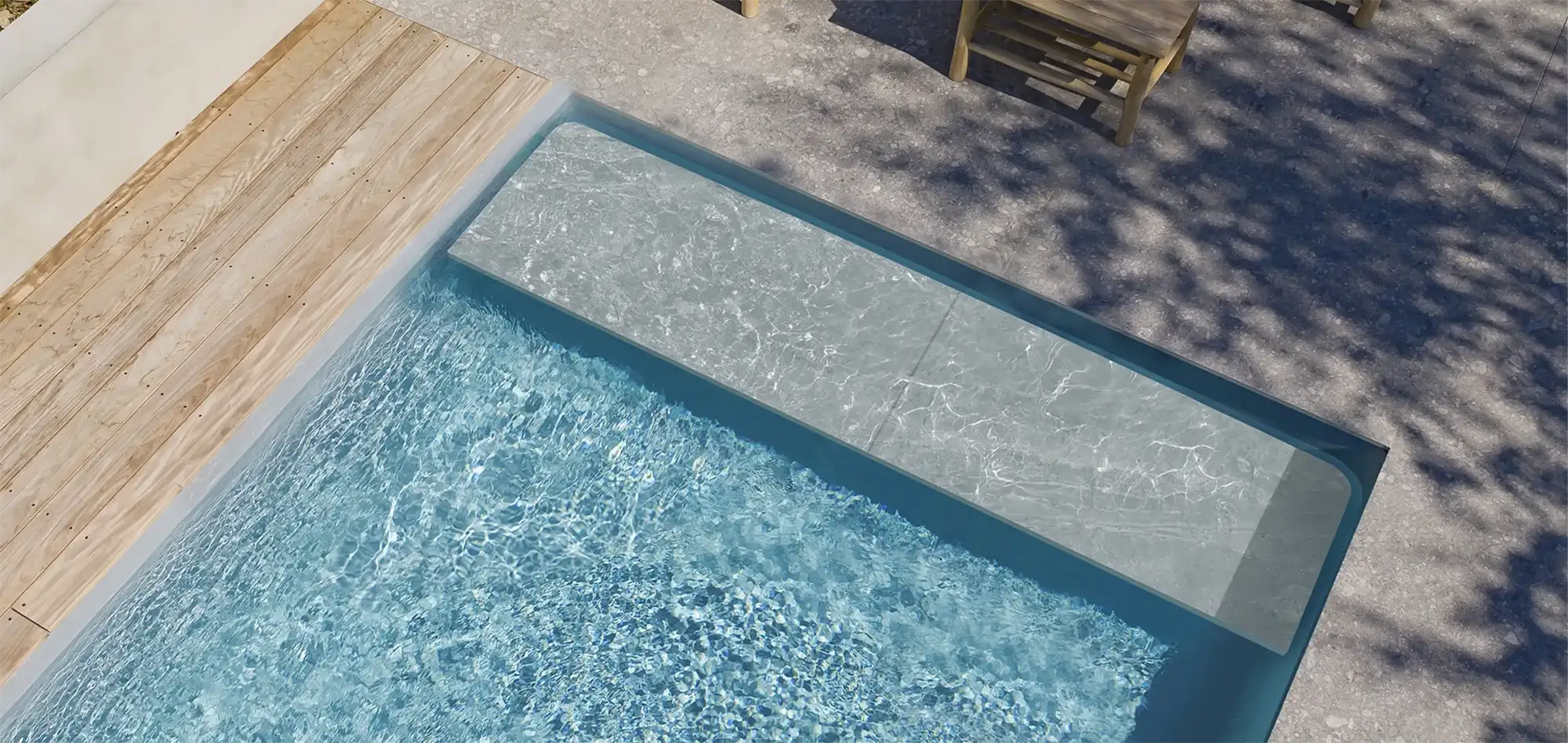 Pool bench seat | Waterair Swimming Pools